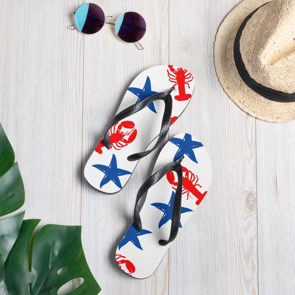 Starfish Flip Flops - Etsy