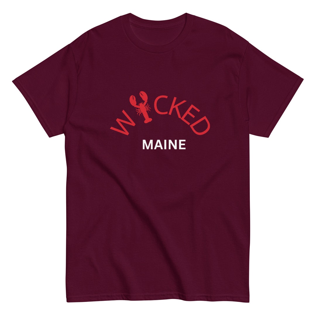Ocean Point Wicked Maine Men's Classic Tee - Etsy