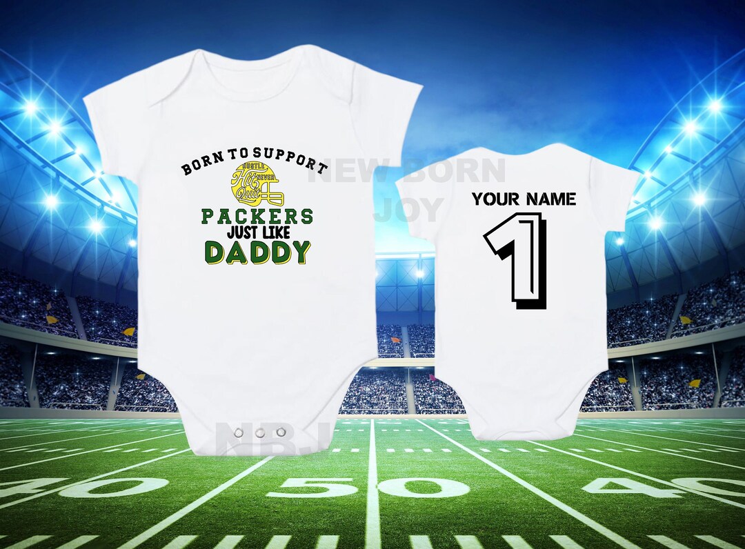 Personalized Baby Clothing, Cute and Soft Football Inspired Sleepsuit ...