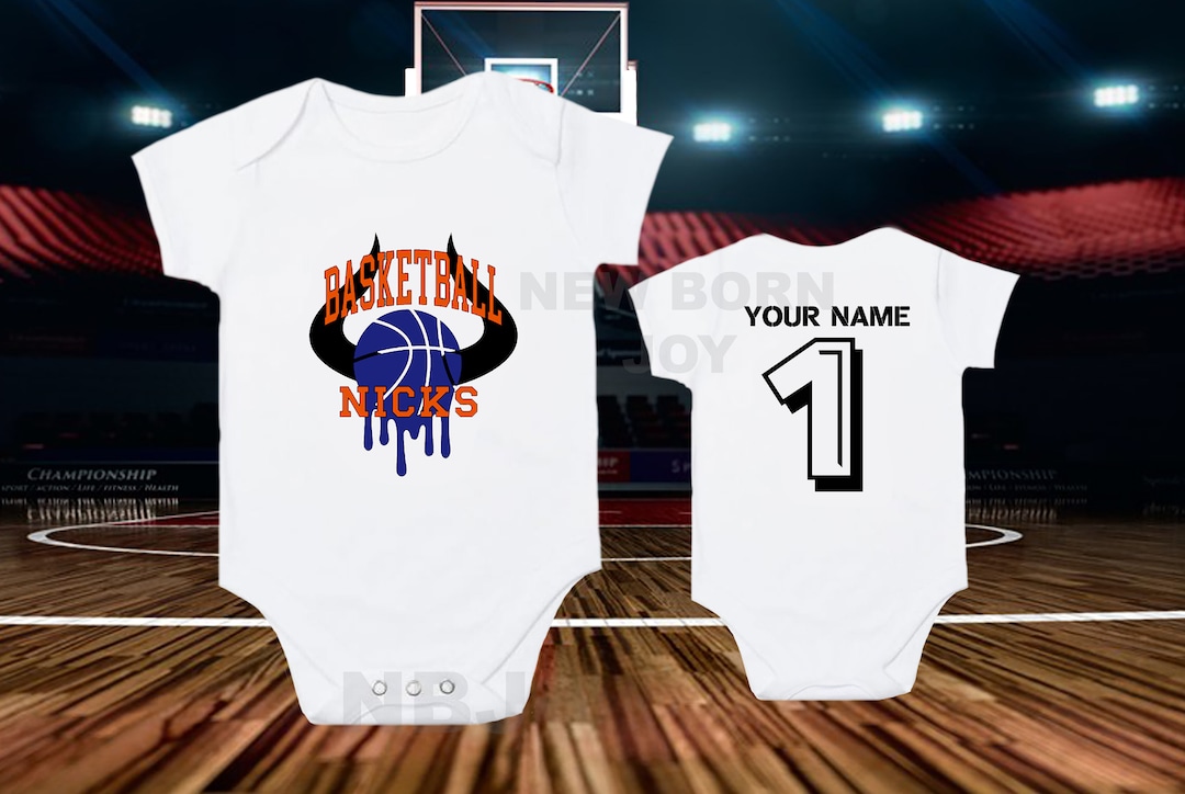 Personalized Baby Clothing, Cute and Soft Basketball Inspired Sleepsuit ...