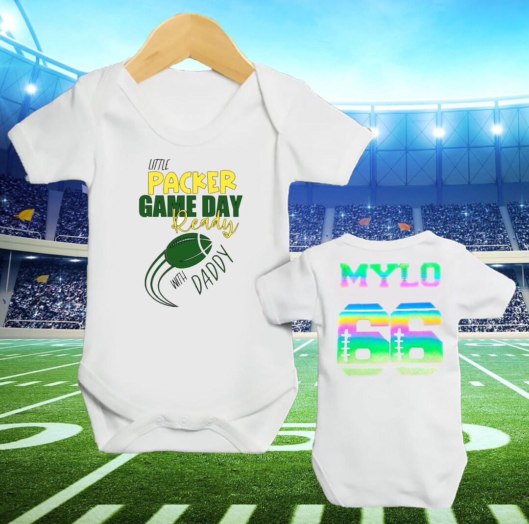 Personalized Baby Clothing, Cute and Soft Football Inspired Sleepsuit ...