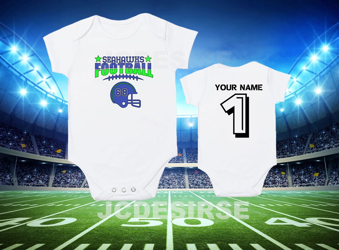 Personalized Baby Clothing, Cute and Soft Football Inspired Sleepsuit ...