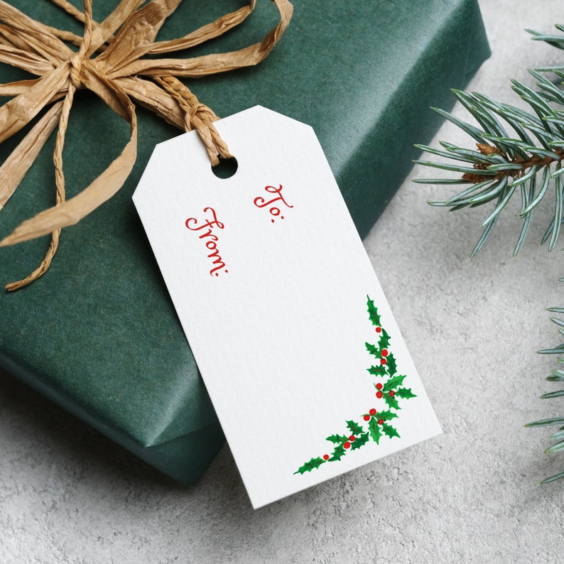 Printable Christmas Gift Tags Instant Download - Etsy