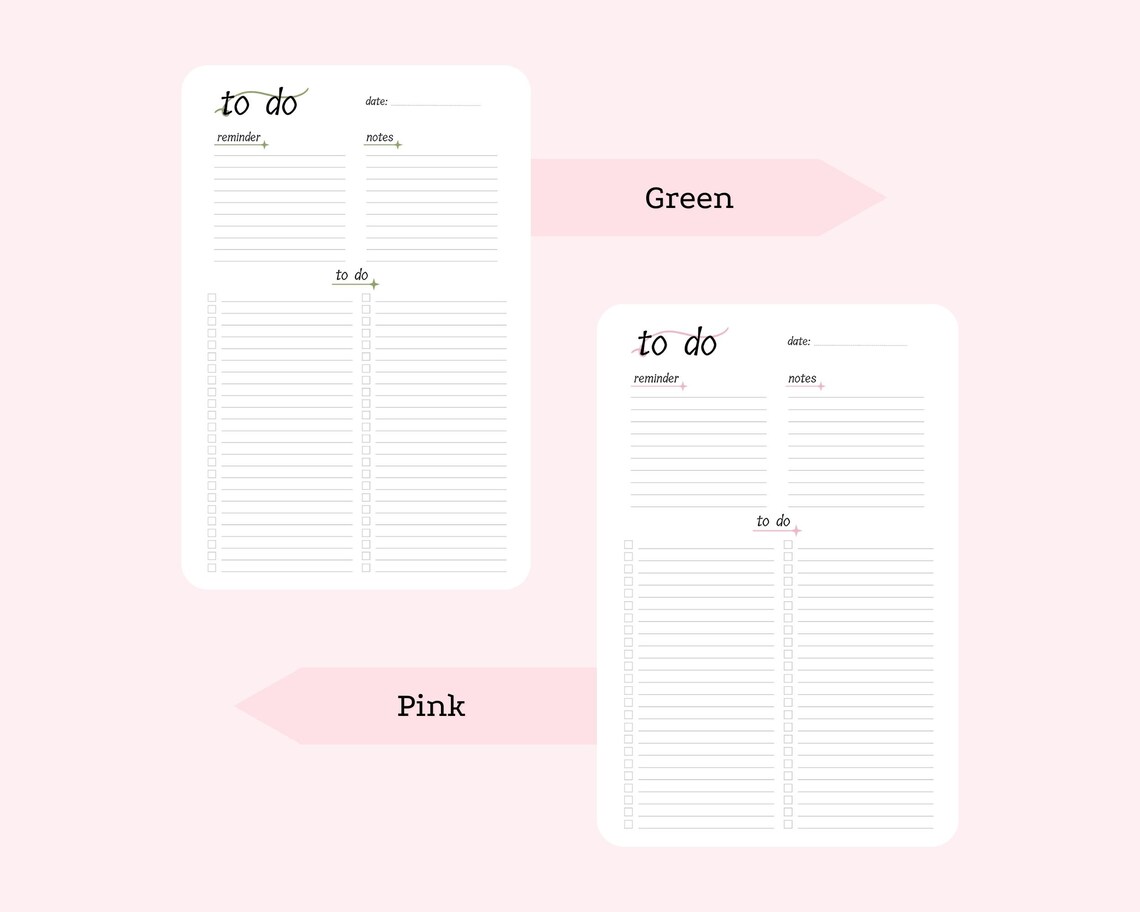 Printable to Do List Minimalist Daily Weekly to Do Planner Checklist ...