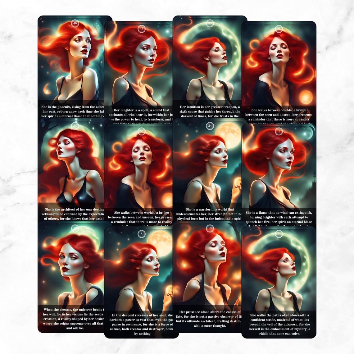 Lilith Oracle Cards | Printable Lilith Oracle Deck | Digital Lilith ...