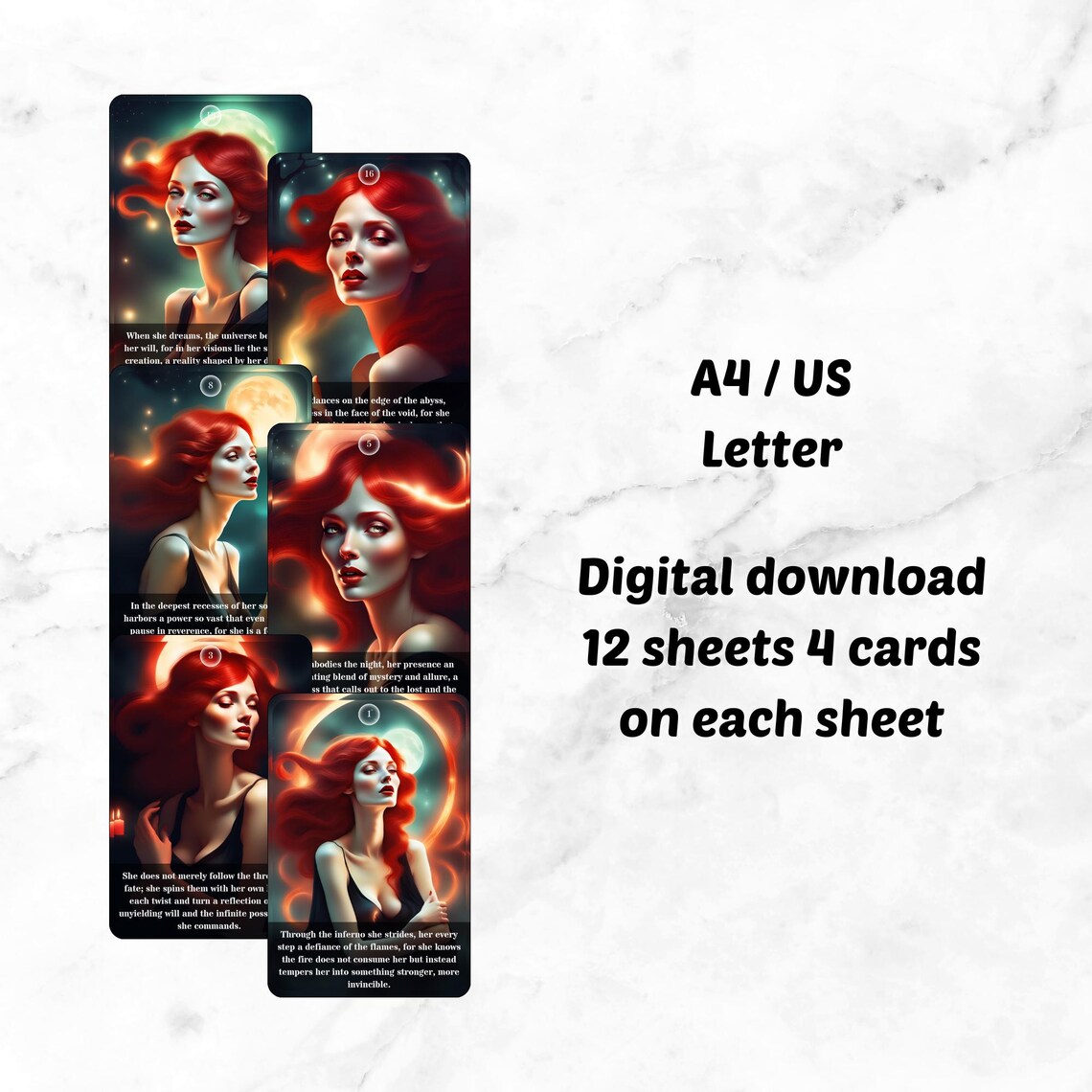 Lilith Oracle Cards | Printable Lilith Oracle Deck | Digital Lilith ...