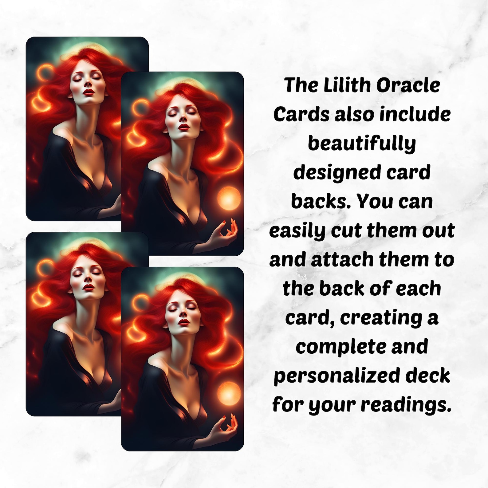 Lilith Oracle Cards | Printable Lilith Oracle Deck | Digital Lilith ...