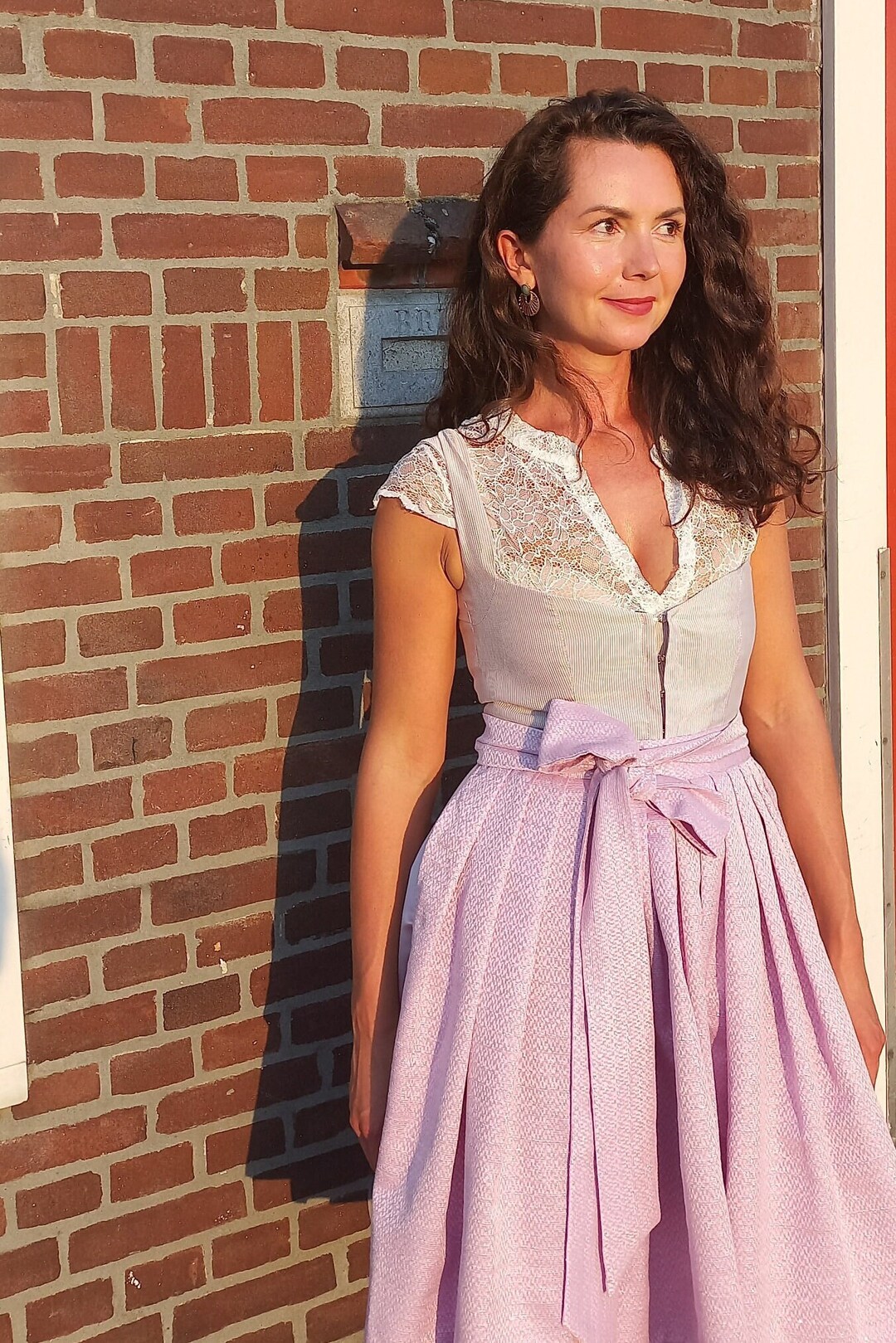 White Dirndl Blouse Carmen / Premium French Lace/ Oktoberfest ...