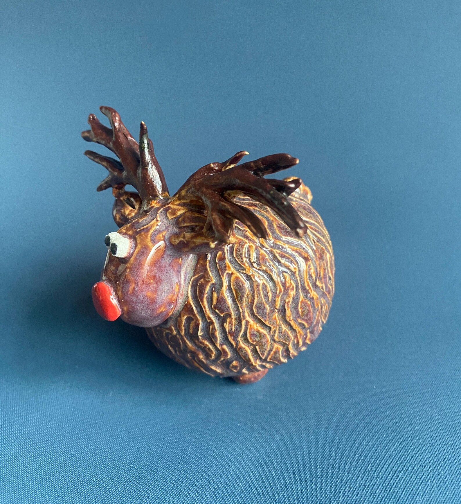 Handcrafted Ceramic Reindeer Christmas Decoration - Etsy