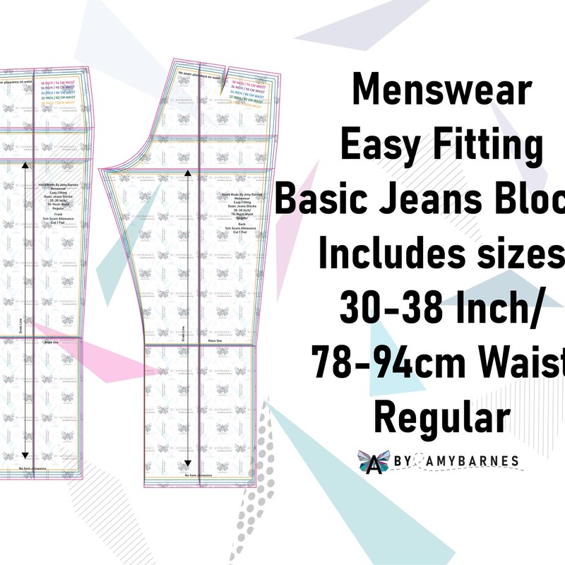 Mens Jeans Pattern - Etsy