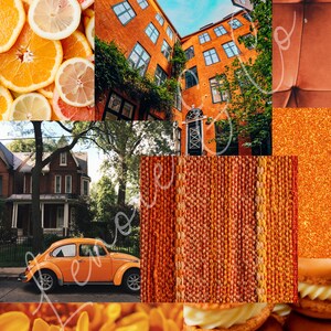 Orange Theme Aesthetic Phone Wallpaper iPhone Home Screen Background ...