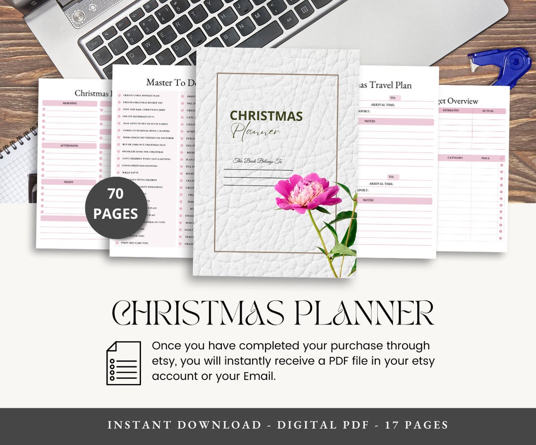 CHRISTMAS PLANNER PRINTABLE, Meal Planner, Gift Budget Planner, Holiday ...