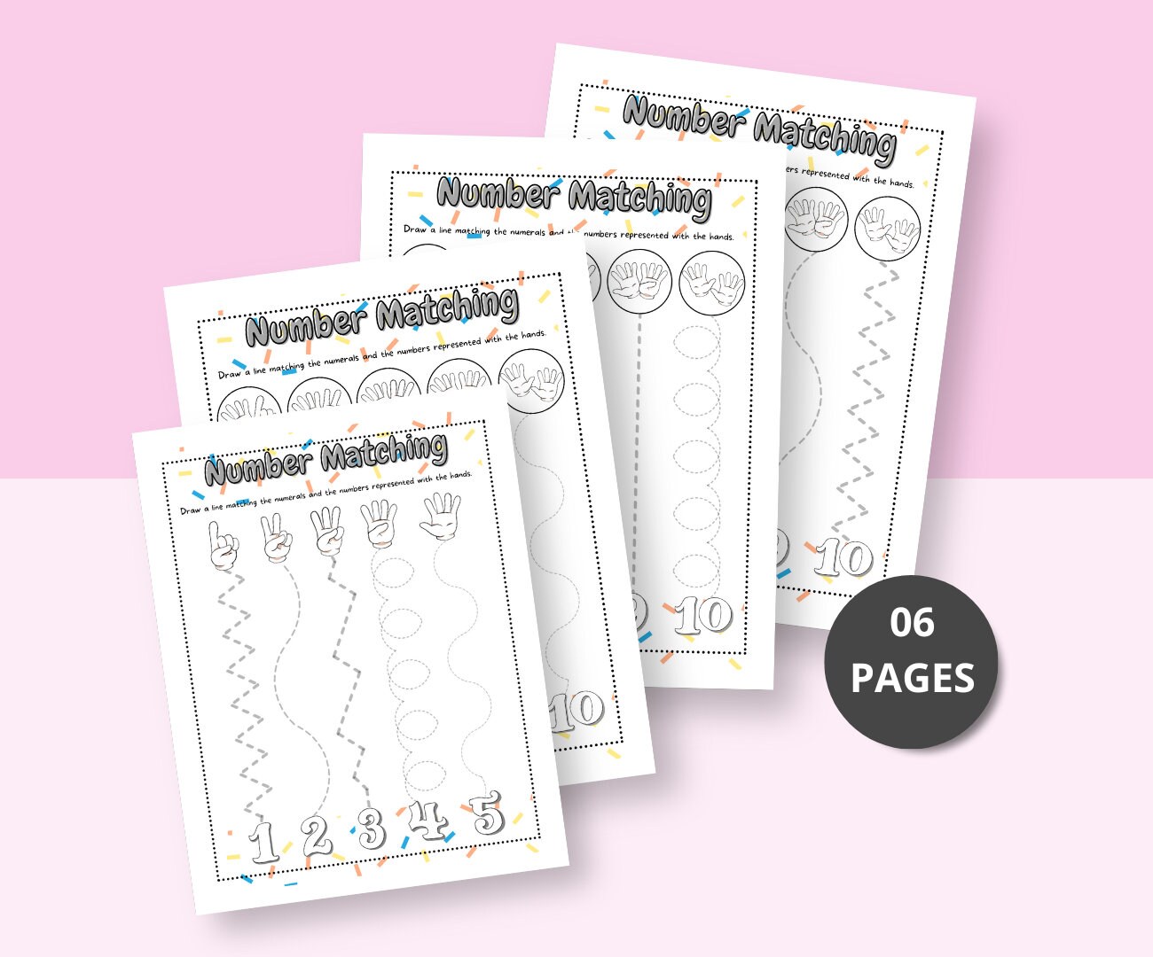 NUMBER MATCHING TEMPLATES, Count and Match, Count and Match Activity ...