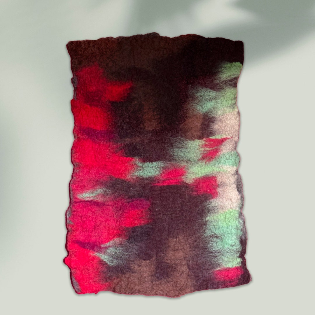 Felt Panel, Wool Painting, Felted Wall Art, Felted Wall Decor, Textile ...