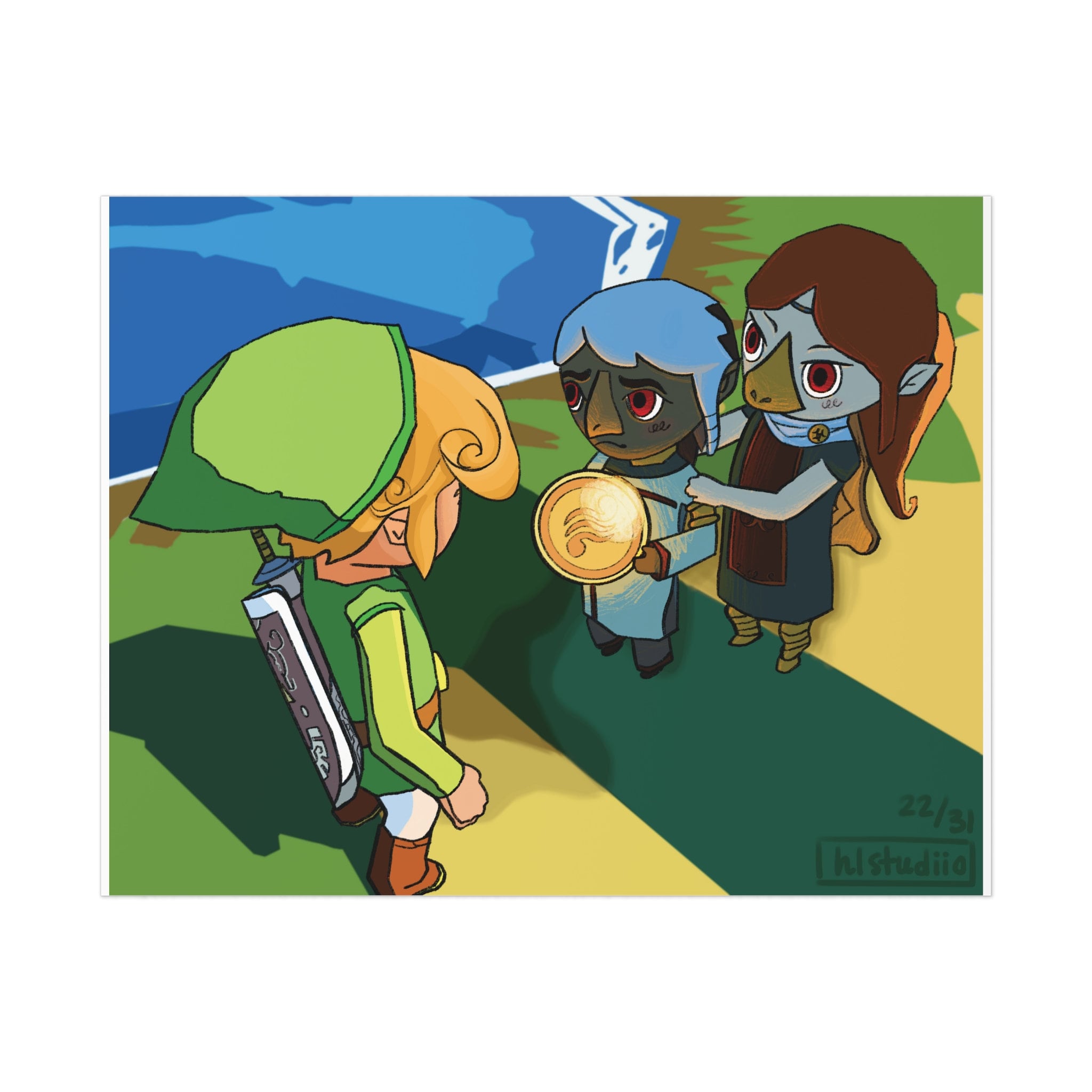 Prince Komali's Gift Art Print the Legend of Zelda: - Etsy