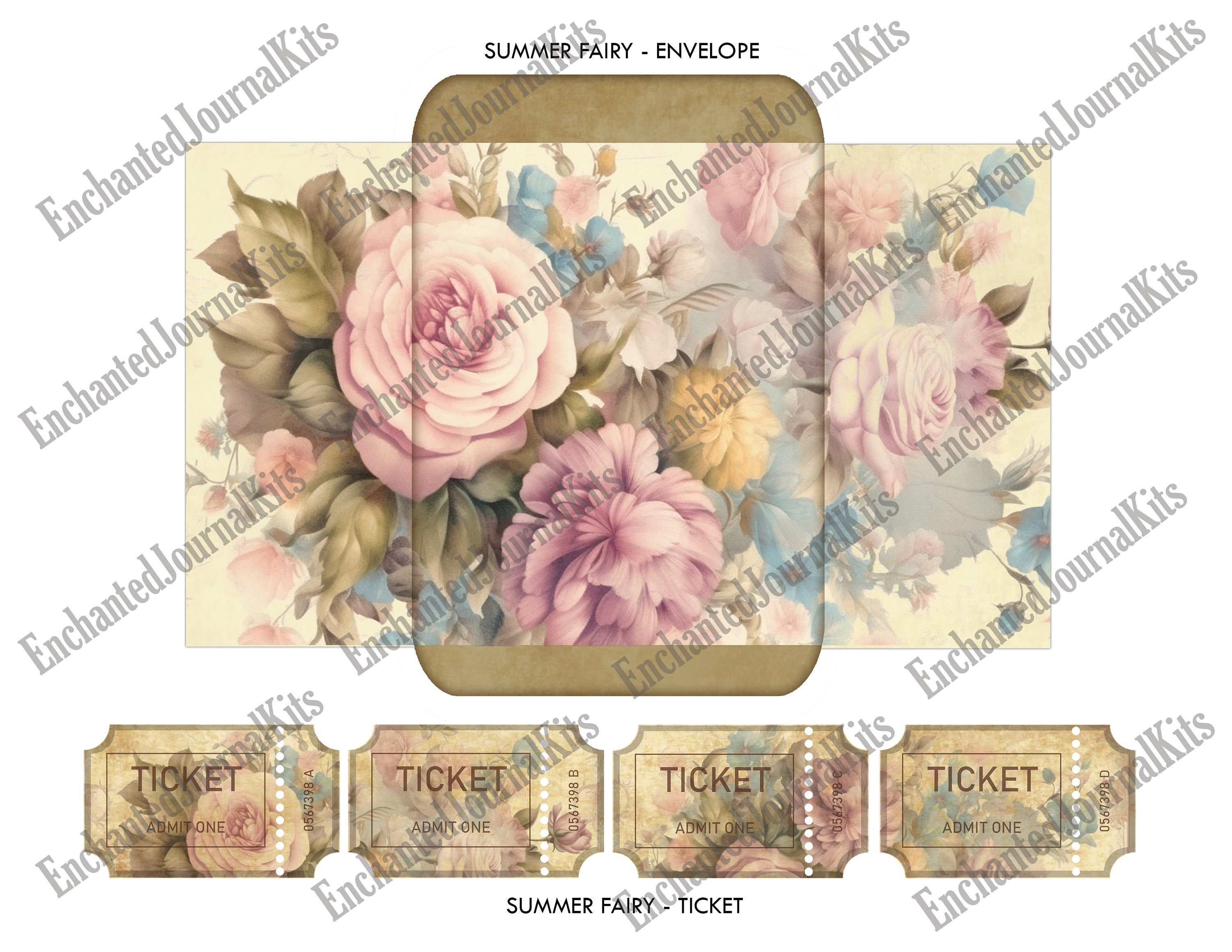 Magical Junk Journal Kit Printable Fairytale Junk Journal Addon Kit ...