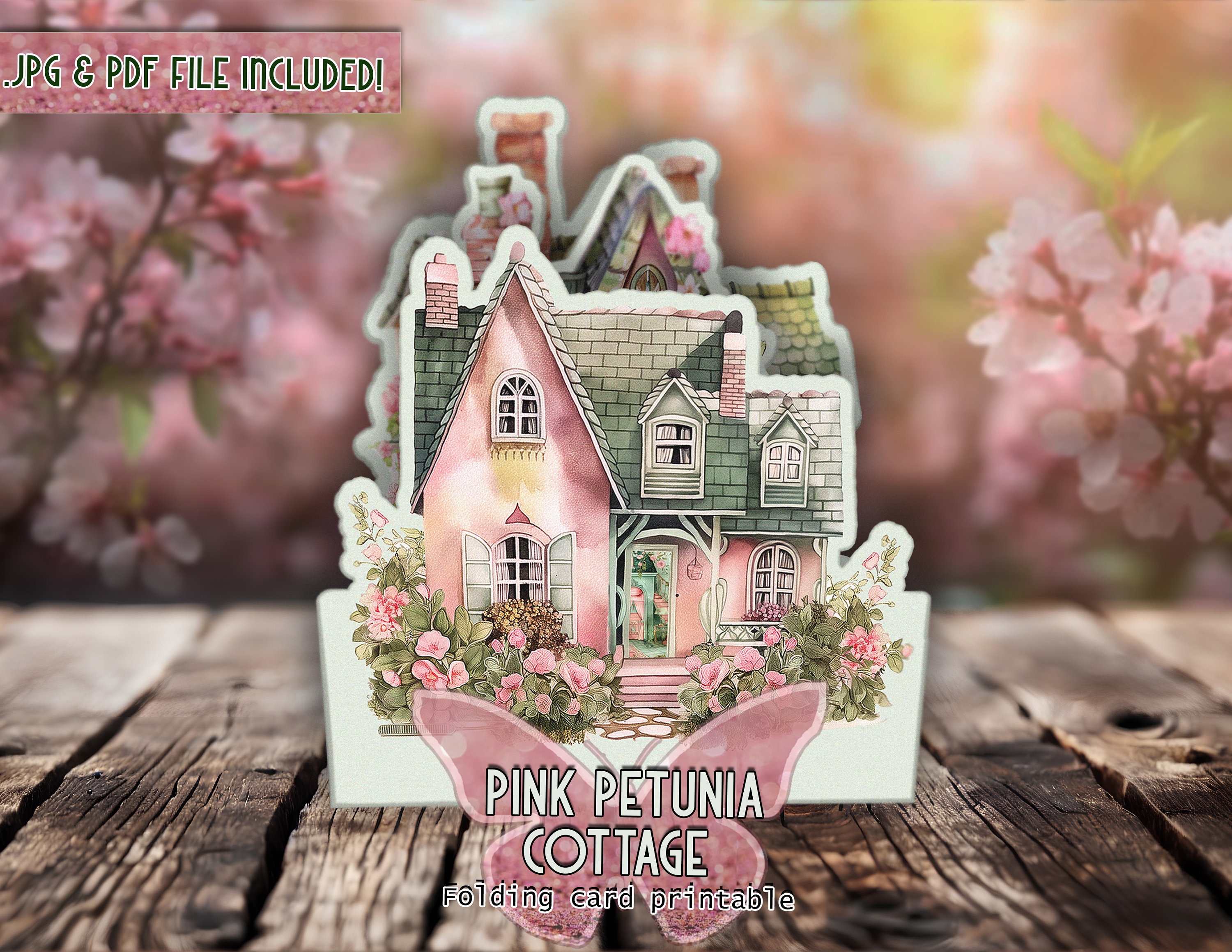 Digital Gift Card Folding Craft Paper Insert House Cutting Paper ...