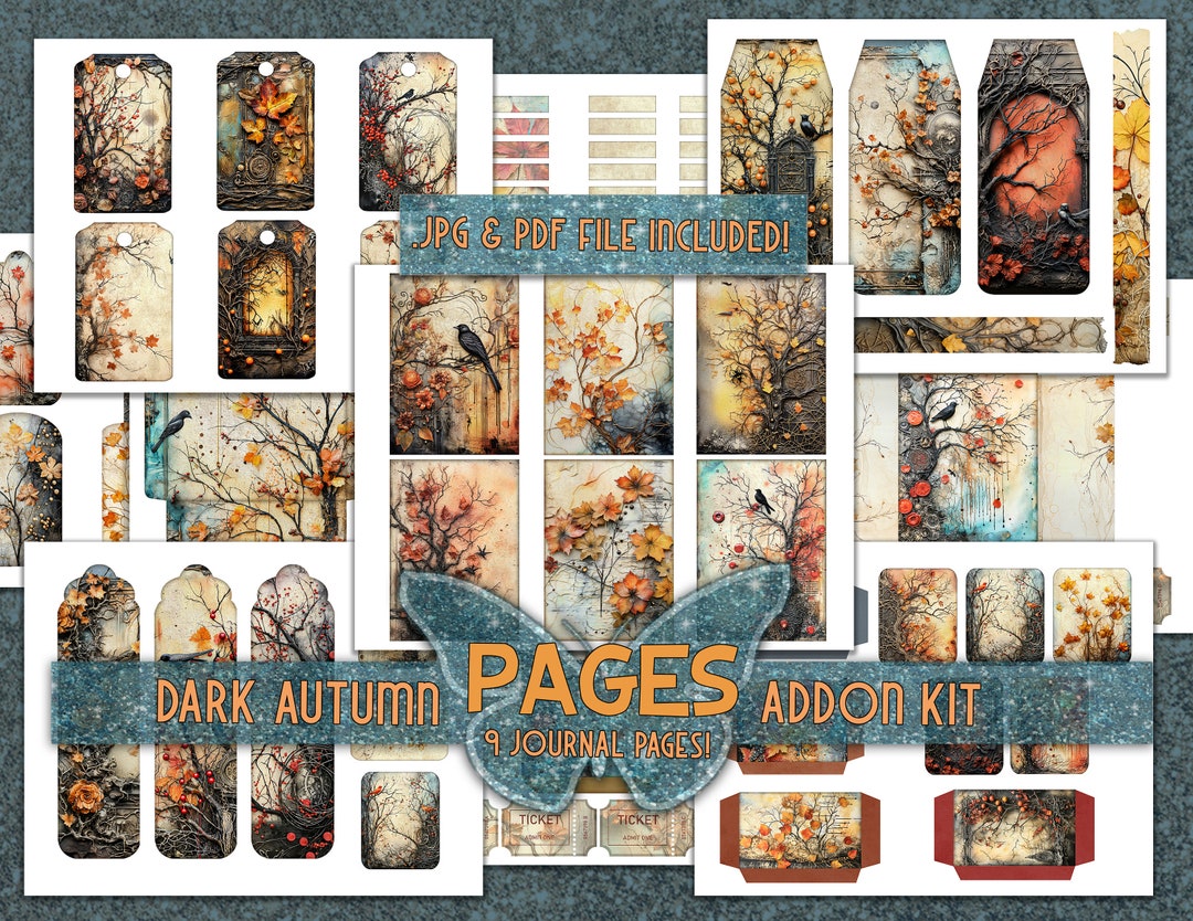 Digikit Ephemera Printable Papers Downloaded Mixedmedia Pages Kit Addon ...