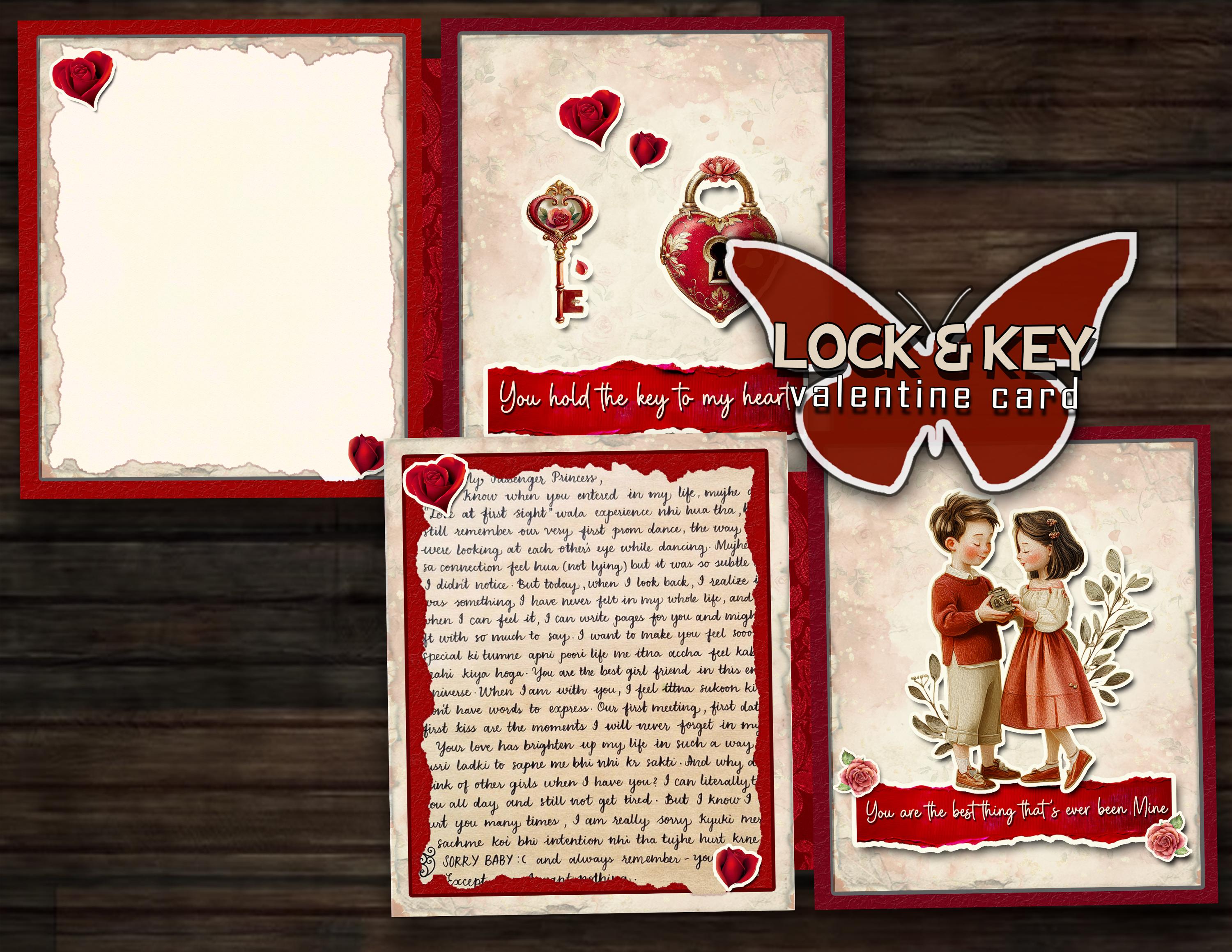 Valentine Couple Gift Card Printable Romantic Gift for Her Date Night ...