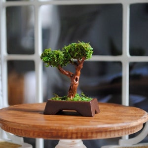 Miniature Dollhouse Bonsai Tree in Brown Pot 3D Printed - 1:12 Scale - Etsy