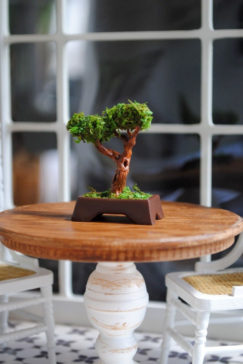 Miniature Dollhouse Bonsai Tree in Brown Pot 3D Printed - 1:12 Scale - Etsy