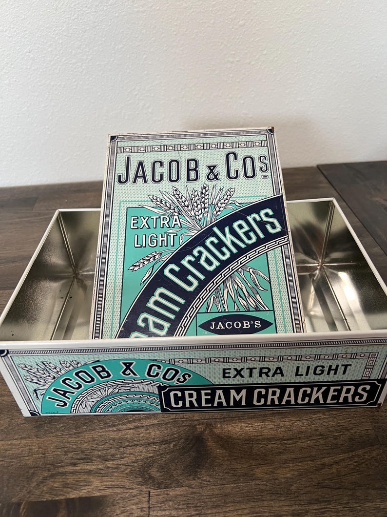 Jacob & Cos Cream Crackers Tin Box - Etsy