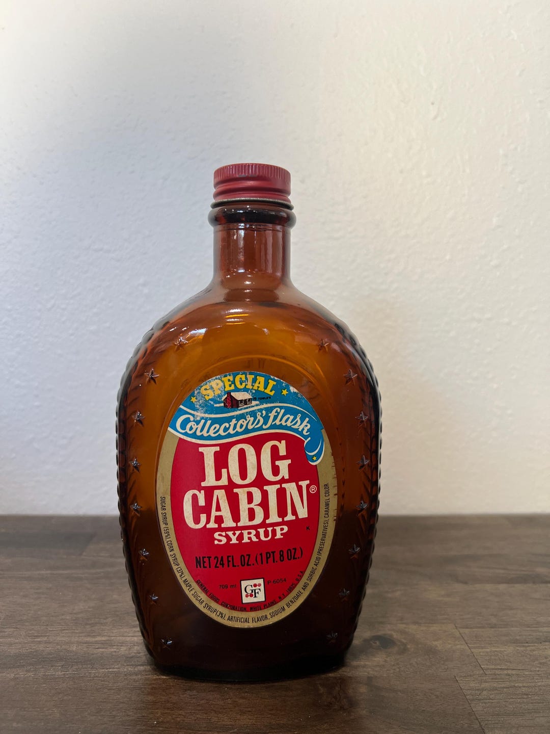 Log Cabin Syrup Collectors Flask - Etsy