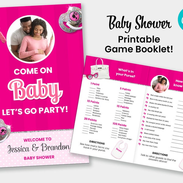 Baby Shower Booklet Games Template - Etsy