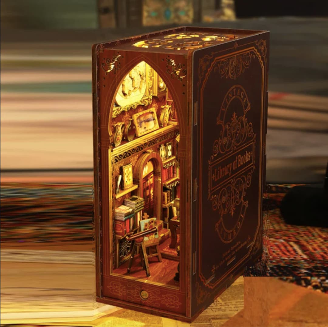 DIY Book Nook Kit With LED Illumination Craft Your Own - Etsy
