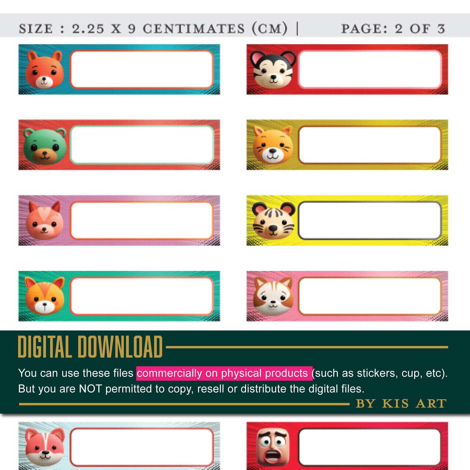 3D Emoji Digital Stickers With Comic Dialog Box Style for Printable ...