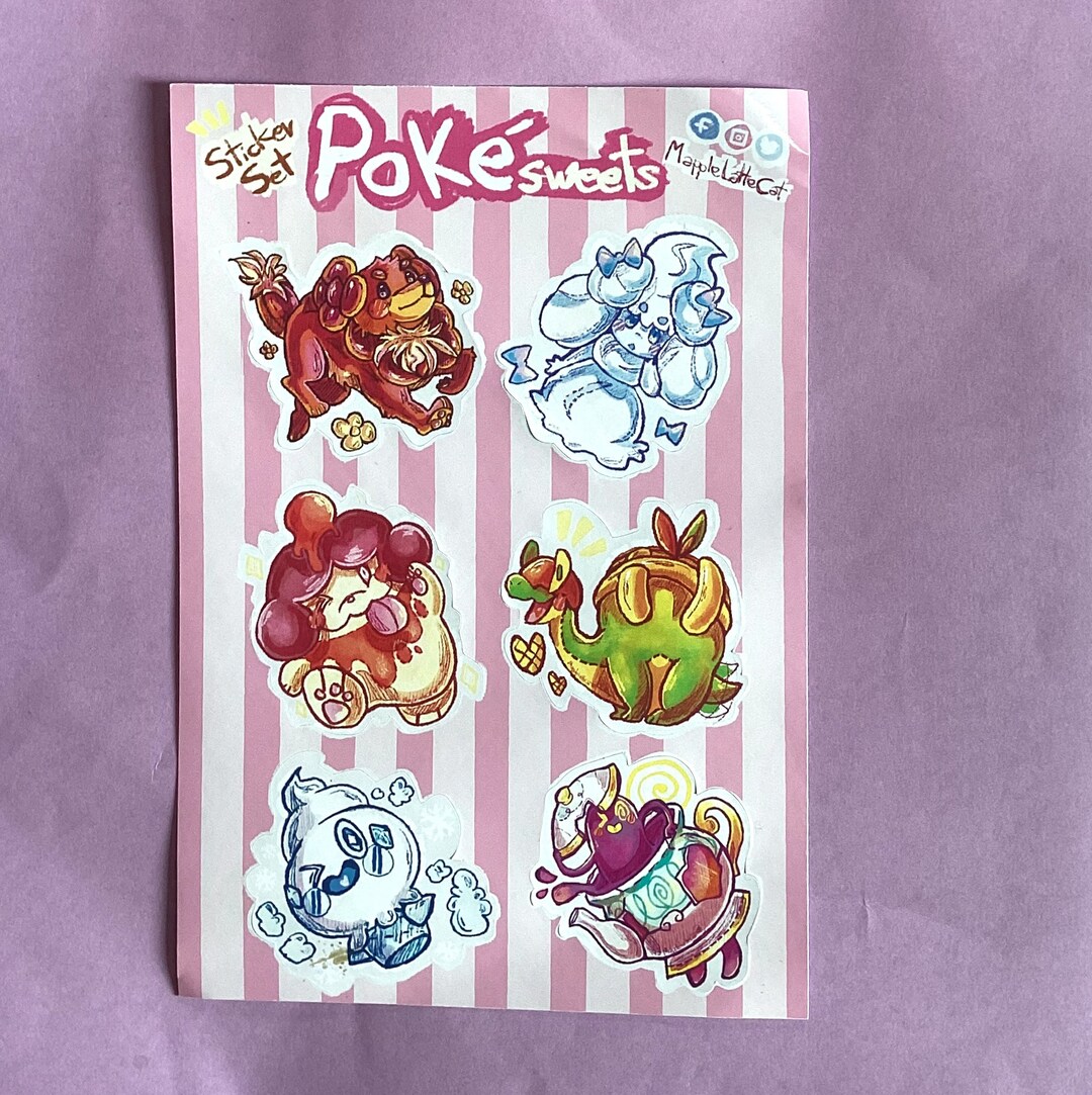 Pokesweets Sticker Set - Etsy