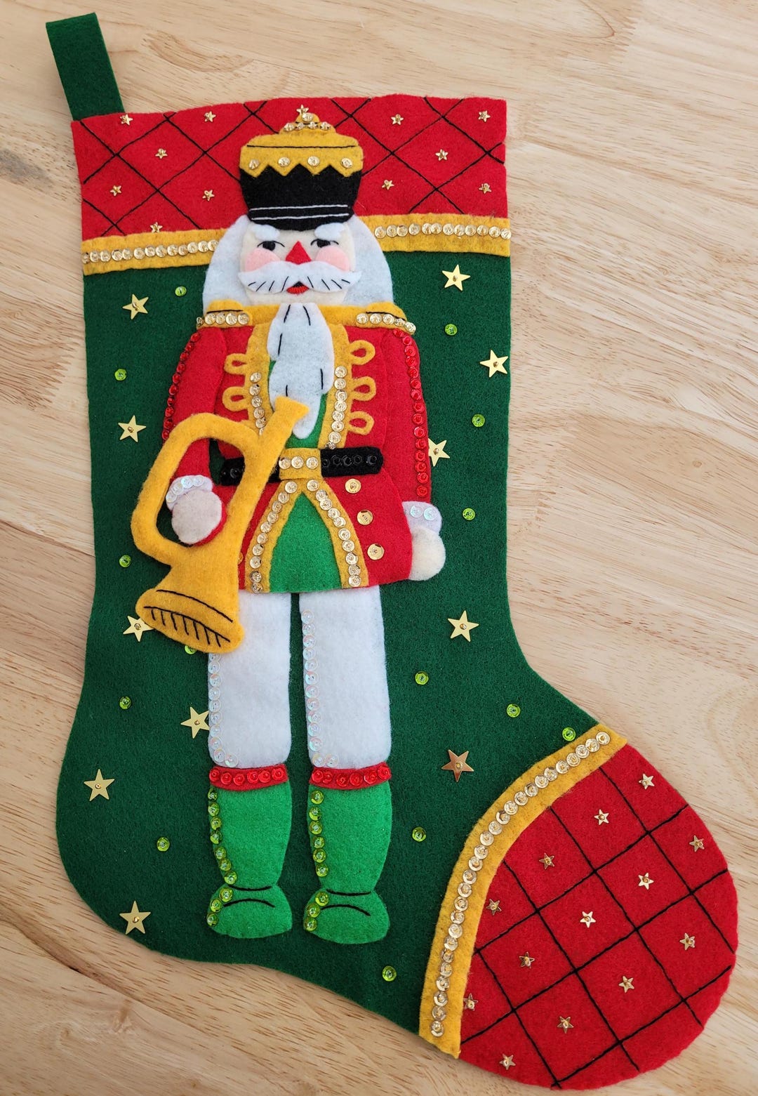 Nutcracker Stocking, Nutcracker, Handmade Stocking, 1st Christmas ...