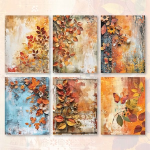 Autumn Digital Paper: 30 Fall Scrapbooking Backgrounds (8.5x11 JPG) - Etsy