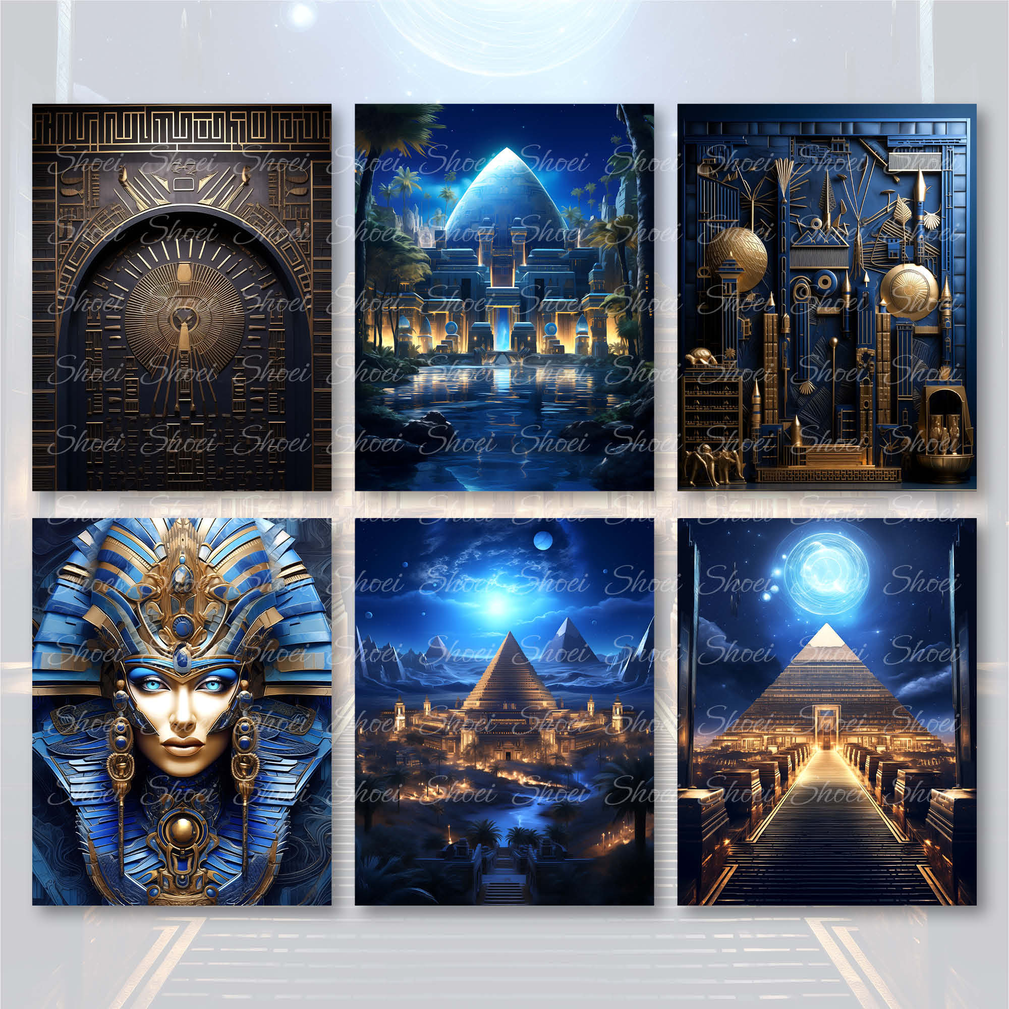 Ancient Egyptian Digital Paper, 30 Pages 8.5x11 Size for Junk Journal ...