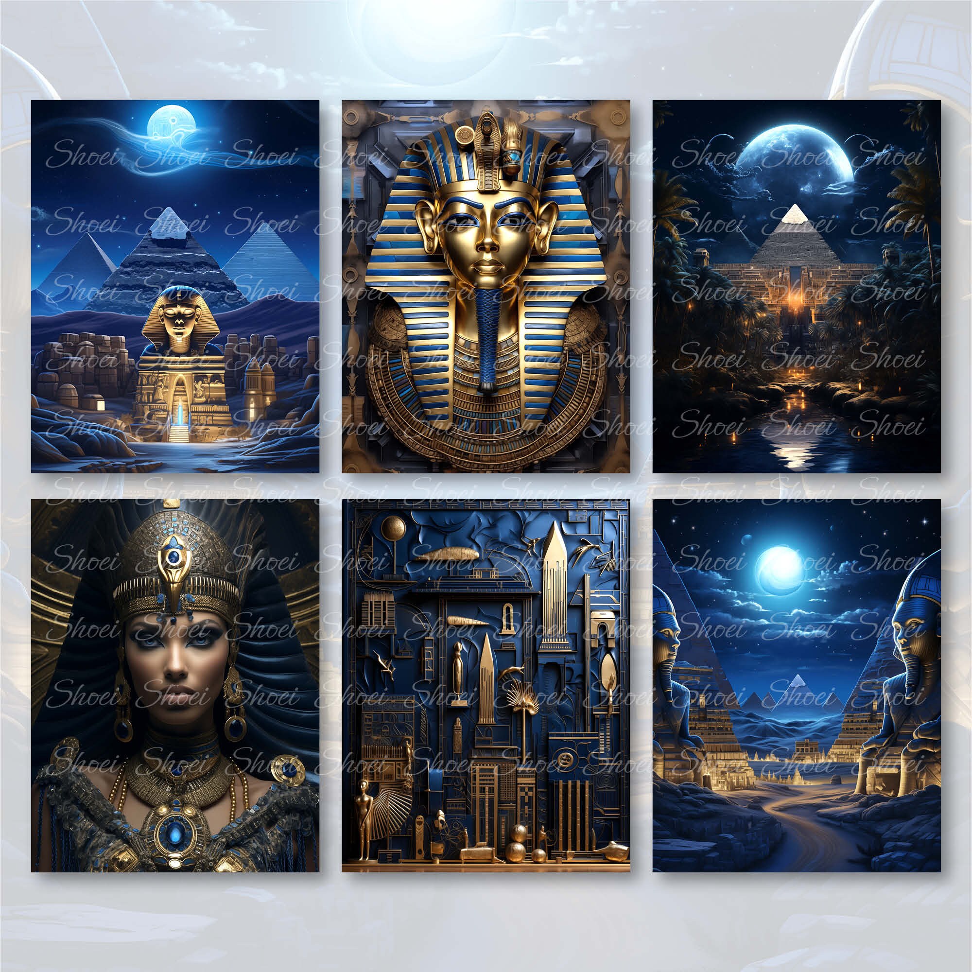 Ancient Egyptian Digital Paper, 30 Pages 8.5x11 Size for Junk Journal ...