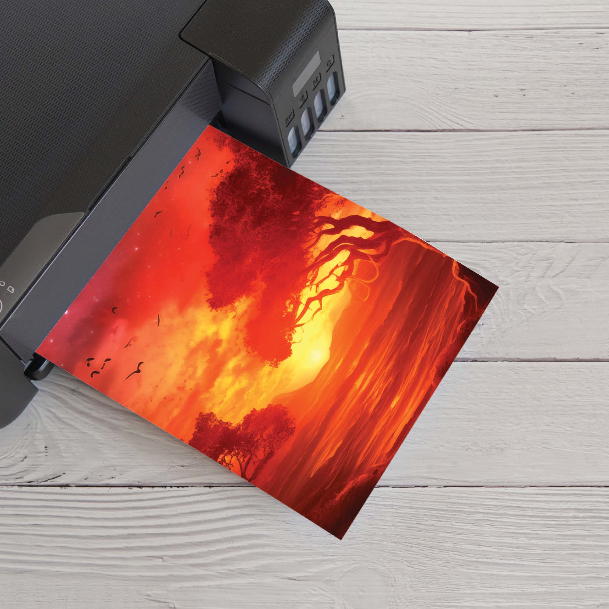 Printable Amazing Sunset Digital Paper, 30 Pages 8.5x11 Size for Junk ...