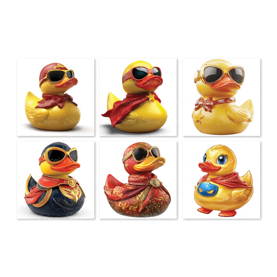 Superhero Rubber Duck Clipart Set: 30 Fun Digital Prints - Etsy UK