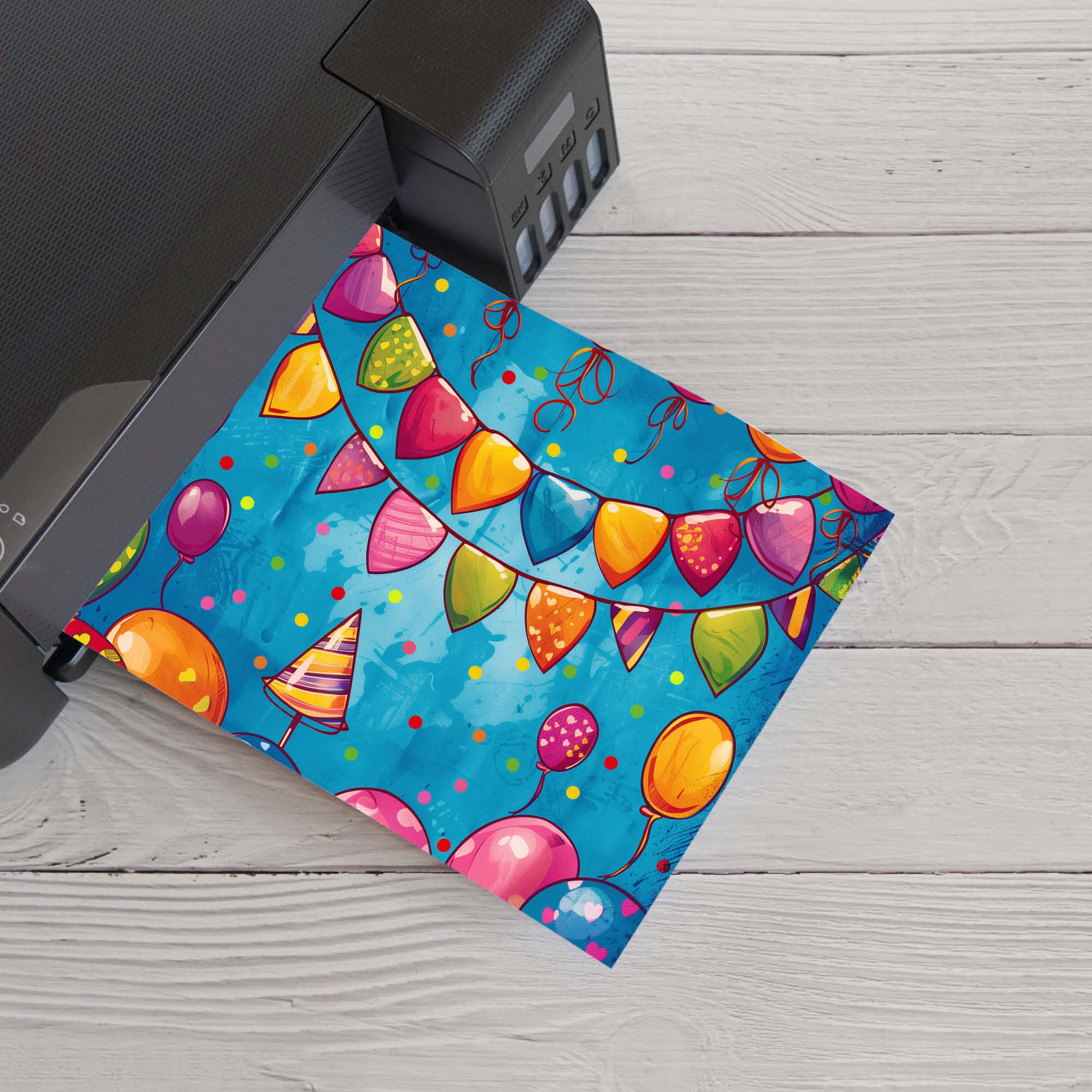 Birthday Party Digital Paper Set: 12x12 Scrapbook Backgrounds (digital ...