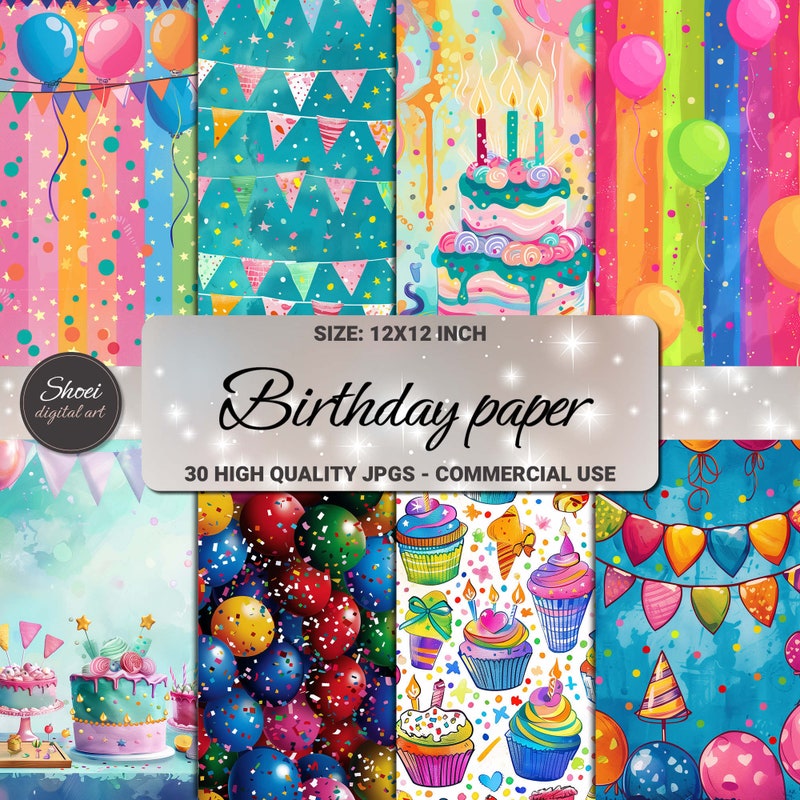 Birthday Paper Crafts - Etsy