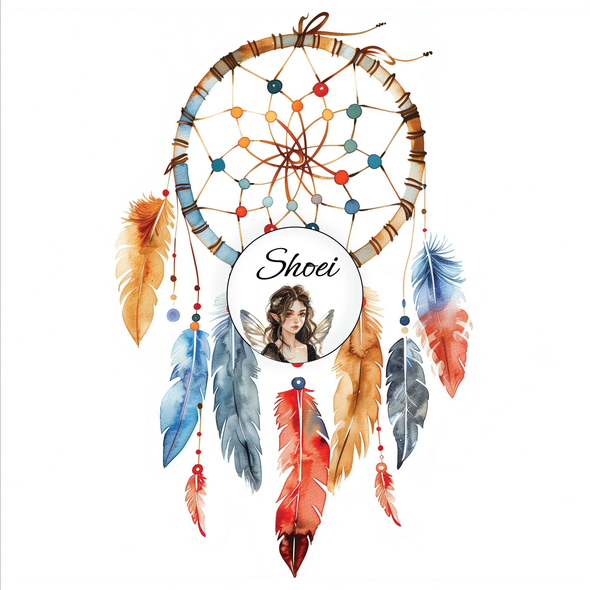 32 Dream Catcher Watercolor CLIPART JPG for Art and Craft Digital Paper ...