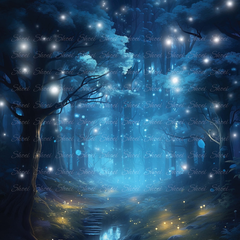 Enchanted Fantasy Fairy Forest Digital Paper, 30 Pages 8.5x11 Size for ...