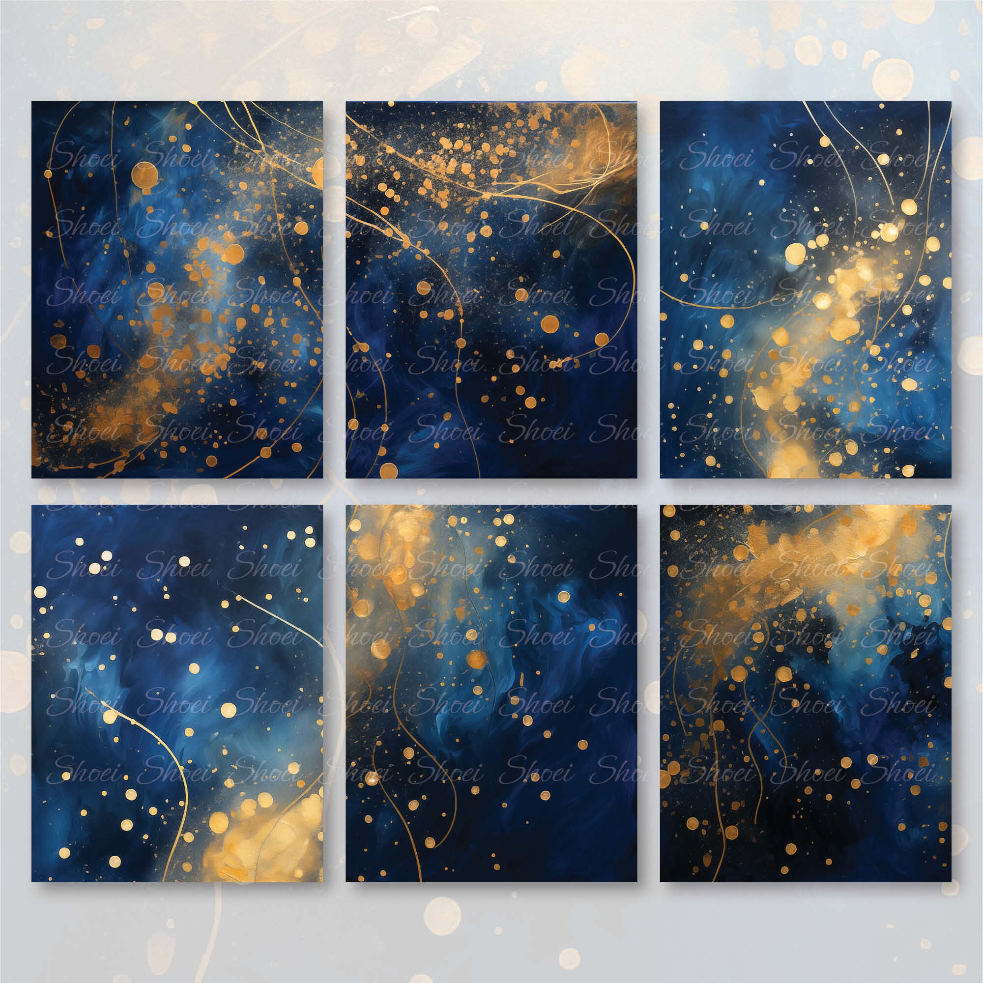 Starry Night Digital Paper: Abstract Cosmic Designs (8.5x11 JPG) - Etsy