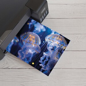 Jellyfish Digital Paper Pack: Underwater Scrapbook Art (12x12, 30 JPG ...