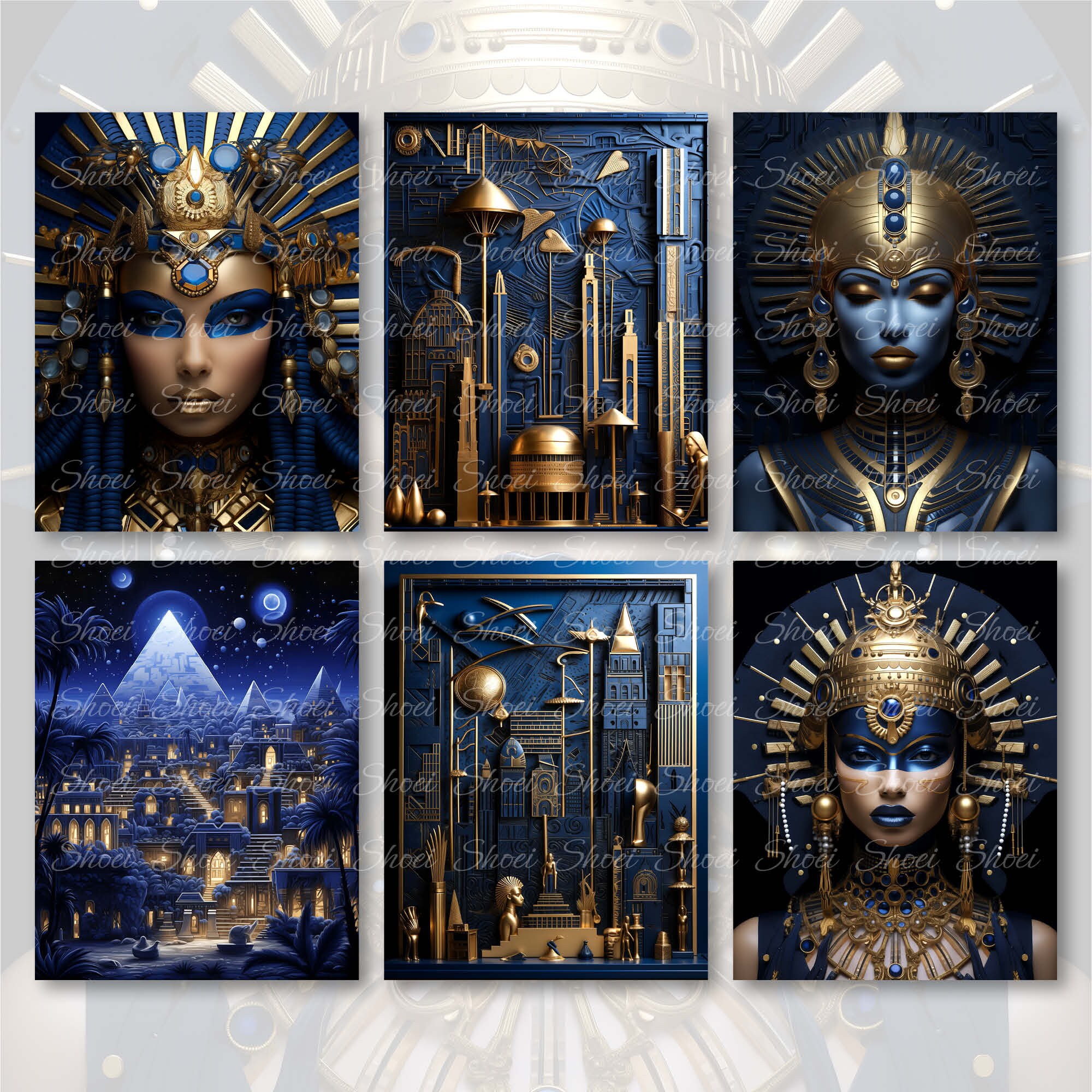 Ancient Egyptian Digital Paper, 30 Pages 8.5x11 Size for Junk Journal ...