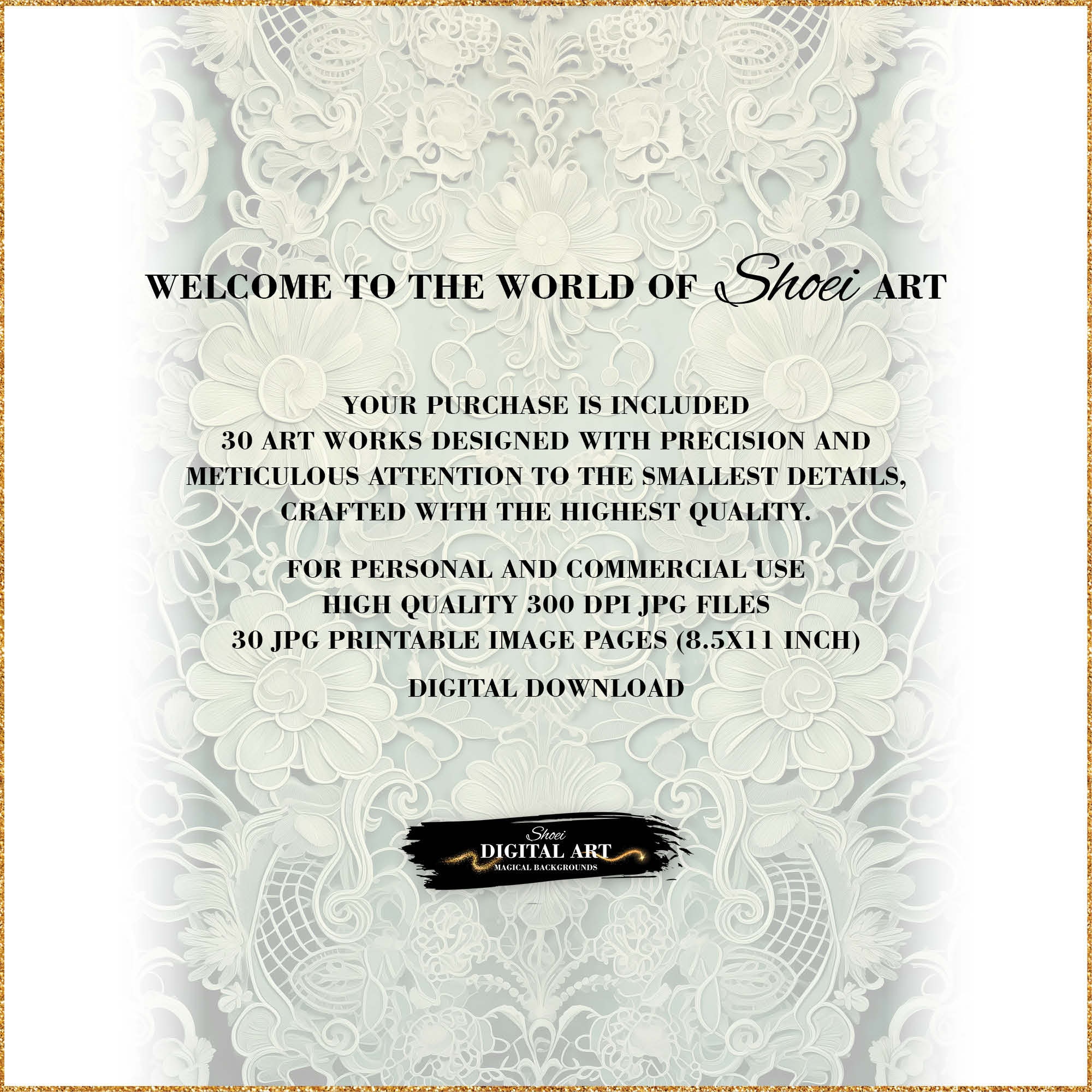 Green Vintage Lace Digital Paper for Junk Journal Kit, Mixed Media Art ...