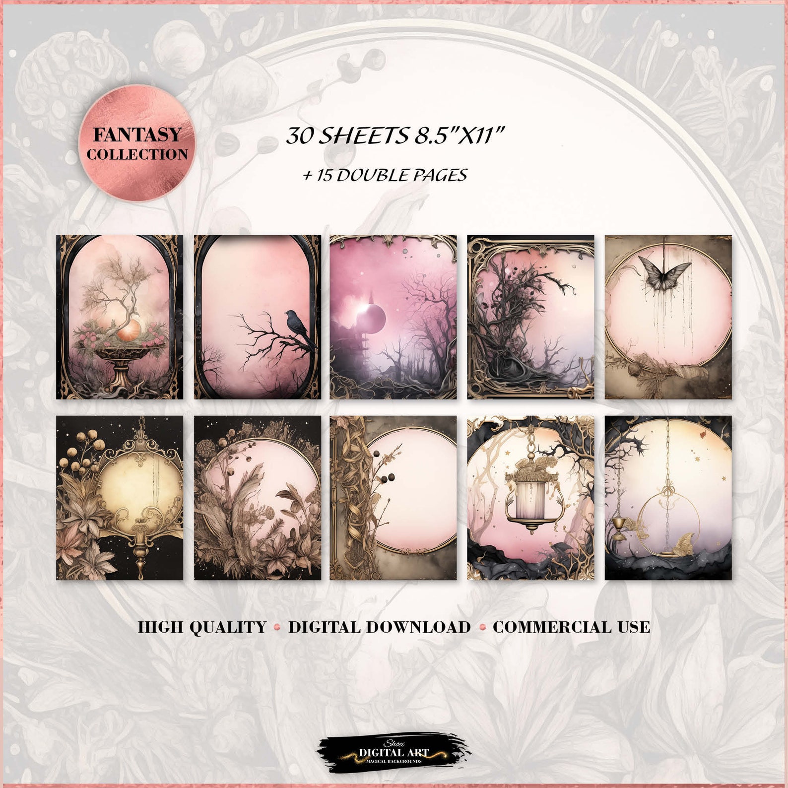 Opera Theater Fantasy Digital Art for Junk Journal Paper, Card Making ...