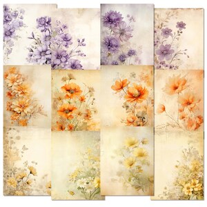 Shabby Chic Floral Digital Paper: 176 Vintage Designs (8.5x11 JPG) - Etsy