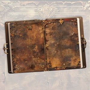 Vintage Journal Covers Kit: Medieval Book Pages (8.5x11) (digital ...