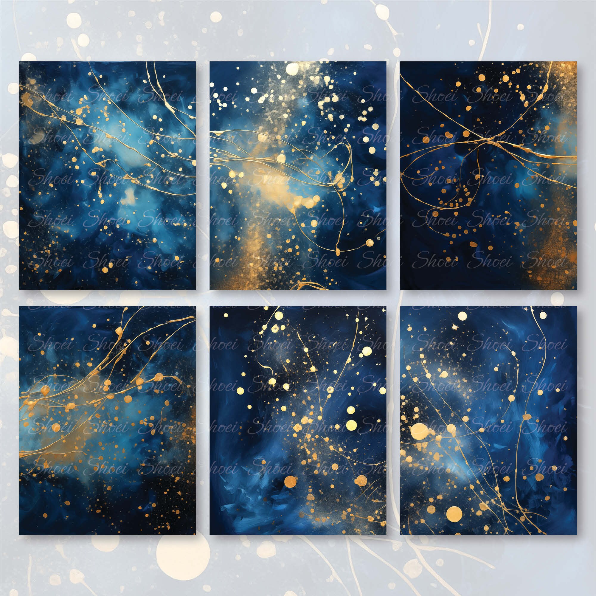 Starry Night Digital Paper: Abstract Cosmic Designs (8.5x11 JPG) - Etsy