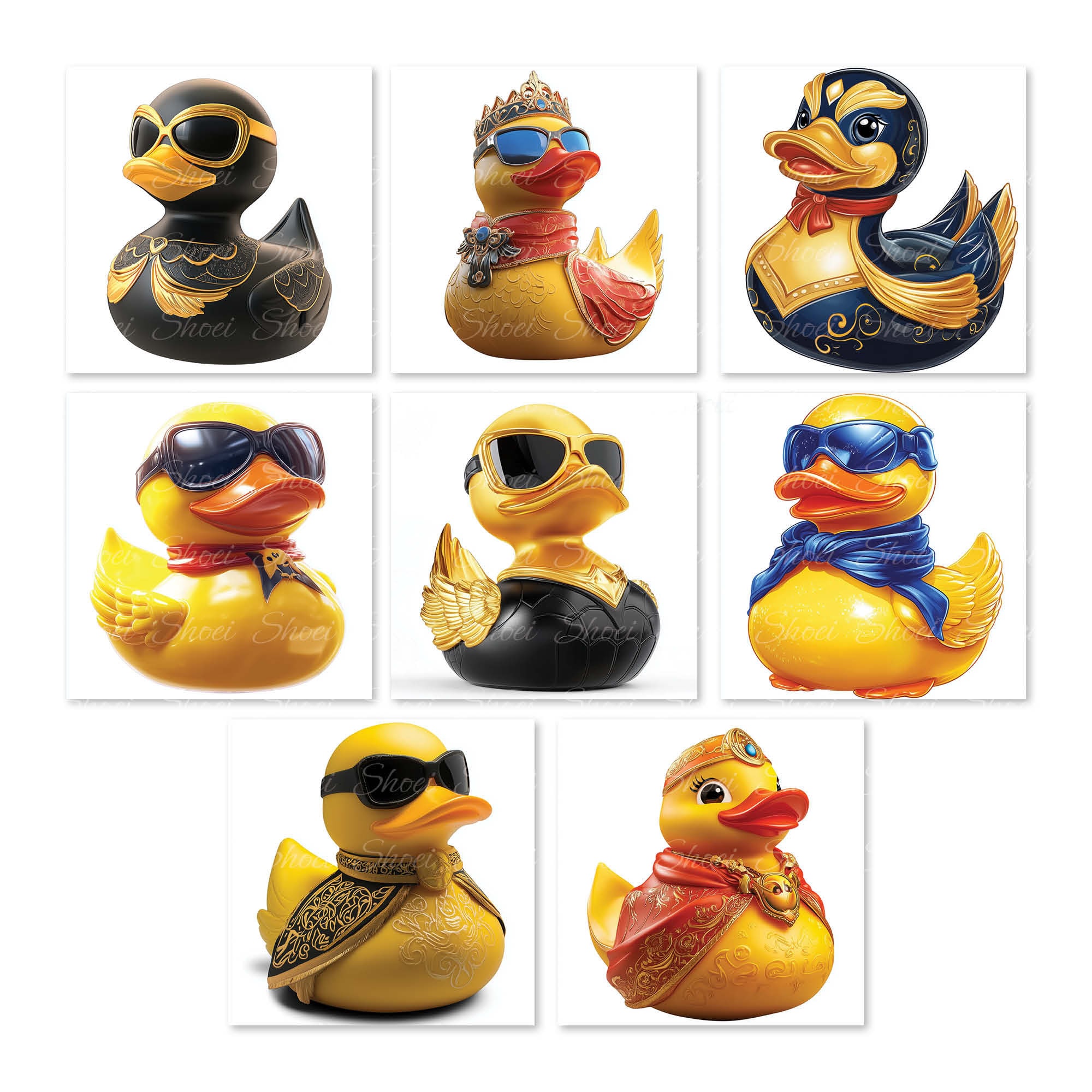 Rubber Duck Superhero, 30 Clipart duck Digital Prints art Craft ...
